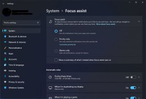 How to use Focus Assist on Windows 11