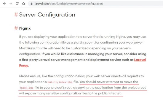 How to deploy laravel project on root directory without /public in urlIf you don’t know how to ...