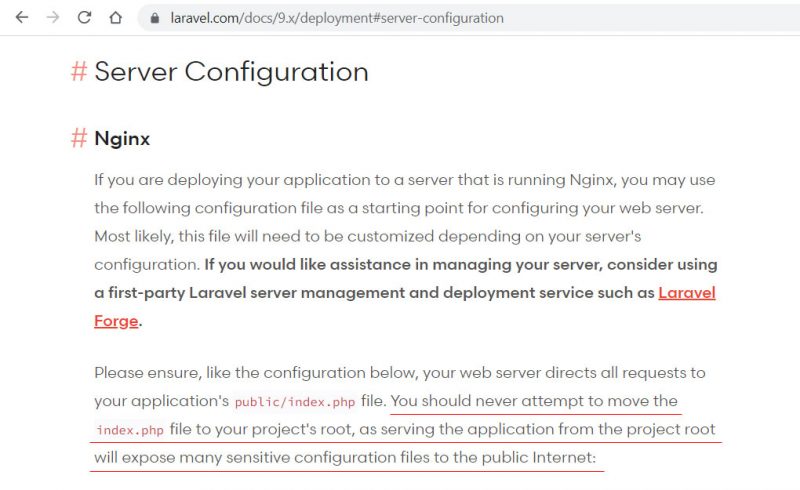 How to deploy laravel project on root directory without /public in urlIf you don’t know how to ...