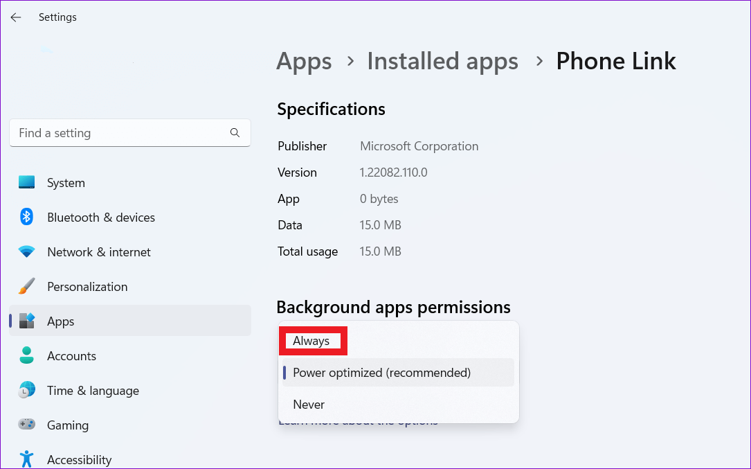 FIX: Microsoft Phone Link App not Working on Windows 11